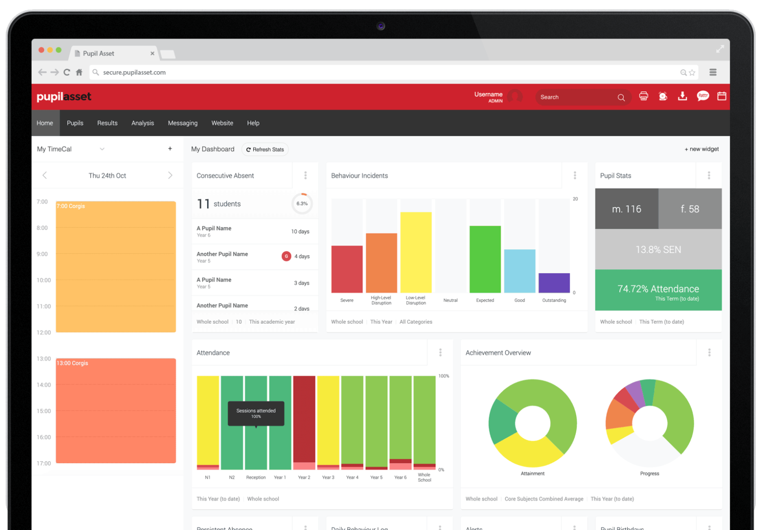 MIS for Primary Schools - School MIS - Pupil Asset