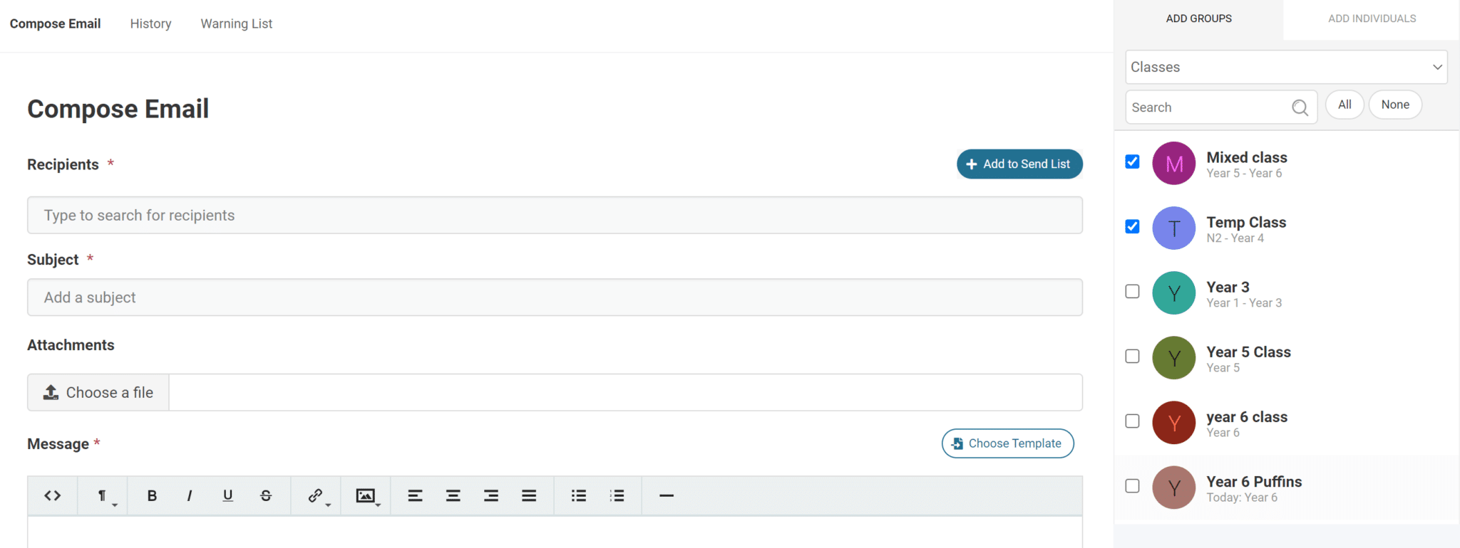 How to send Emails - Pupil Asset